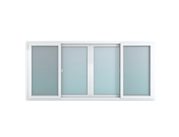 HOFFEN PRO UPVC SLIDING WINDOW FSSF W5 240x110cm. WHITE (WITH NET)
