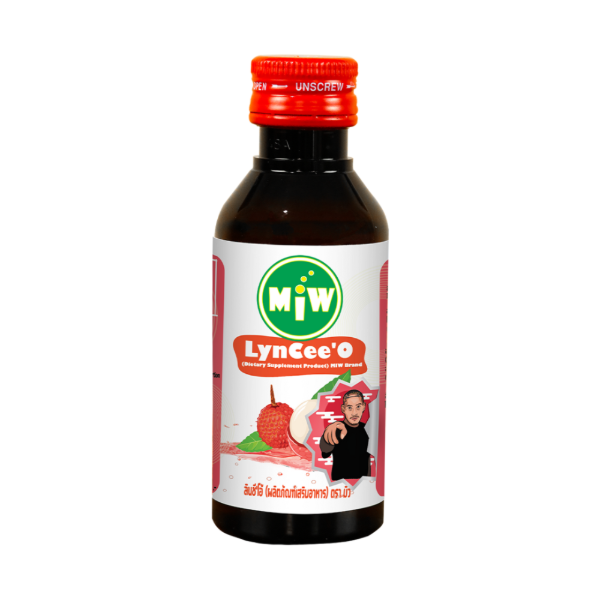 MiW กลิ่นลิ้นจี่ (ลัง 100 ขวด)