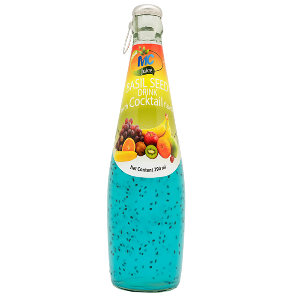 Basil seed add fruit flavorin bottle