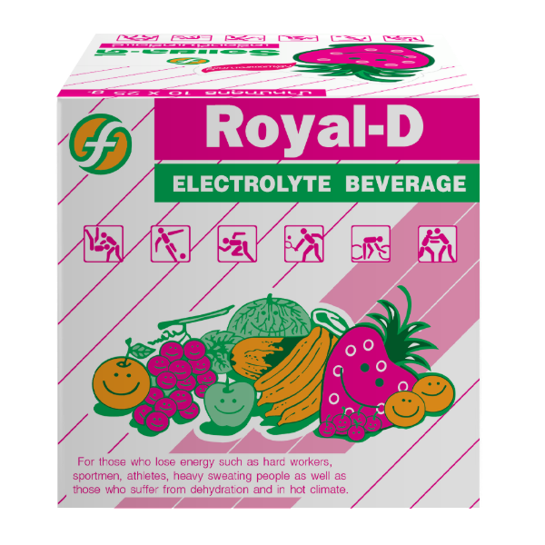 Royal D Electrolyte Beverage Powder Strawberry Flavor