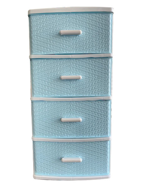 Mid size Drawer 4 tiers (Blue Pastel)