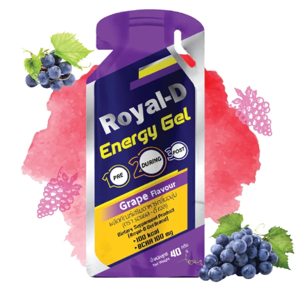 Royal-D Energy Gels for Running - Grape Flavor