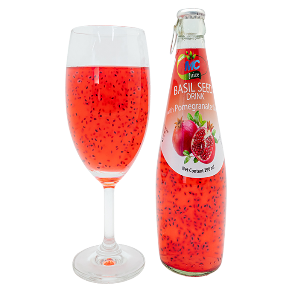 Basil seed add fruit flavorin bottle