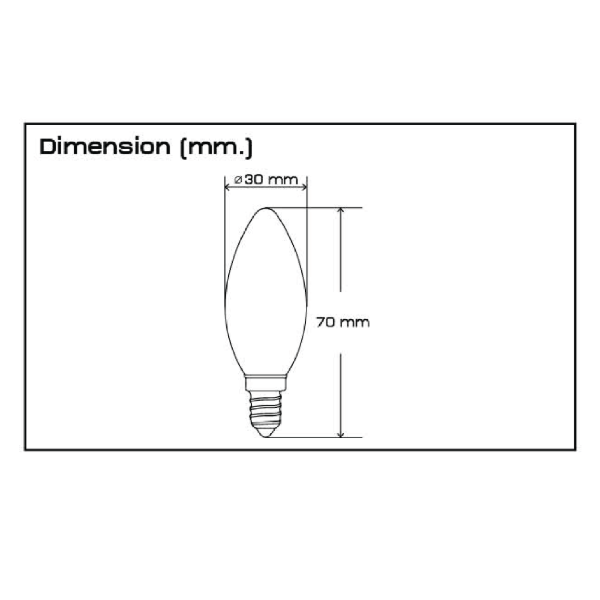 NeoX หลอดศาลเจ้า 1 วัตต์ ขั้ว E12